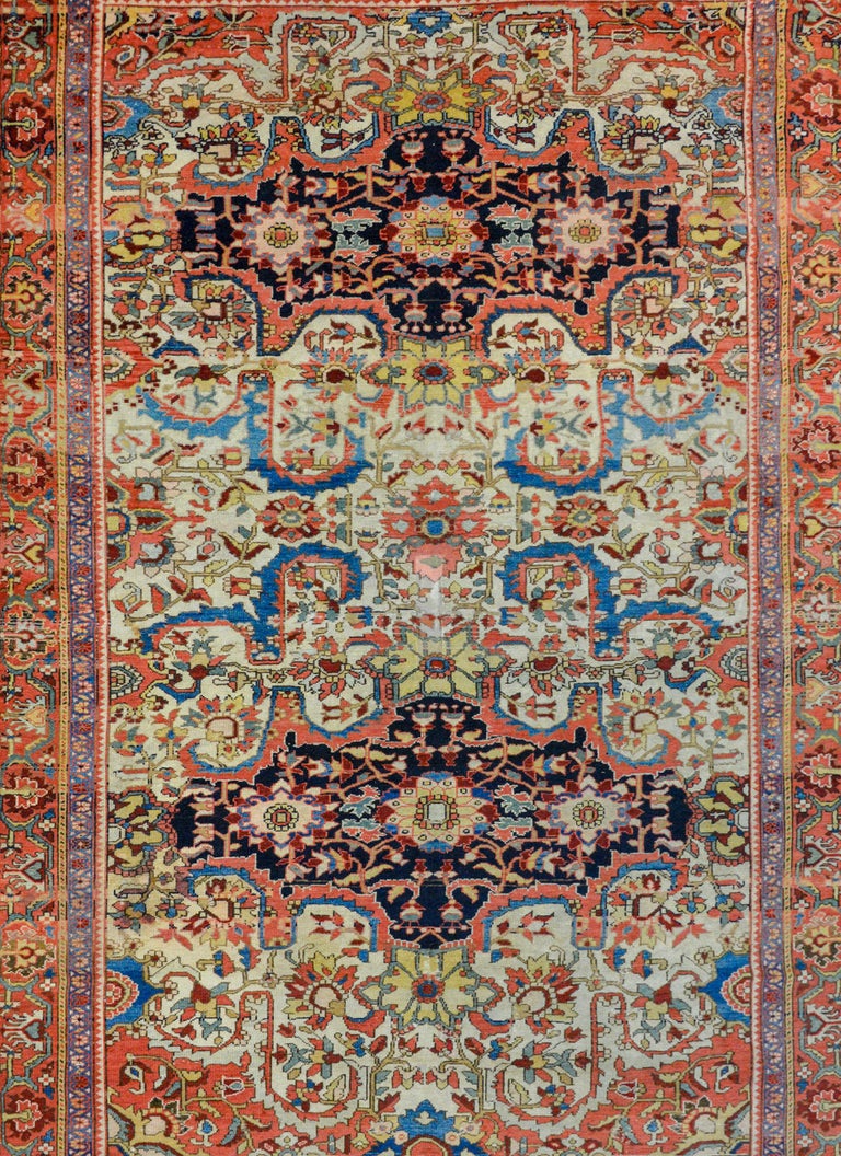 Incredible 19th Century Mission Malayer Rug For Sale at 1stDibs