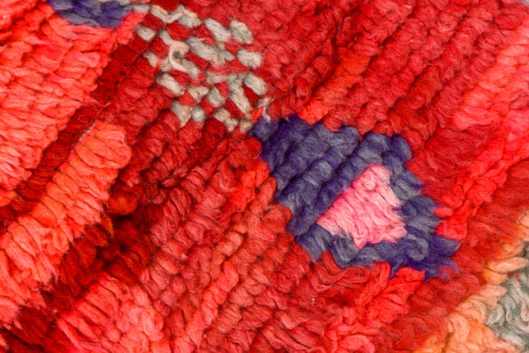 Incredible Colorful Moroccan Rug, Soft Pile For Sale at 1stDibs