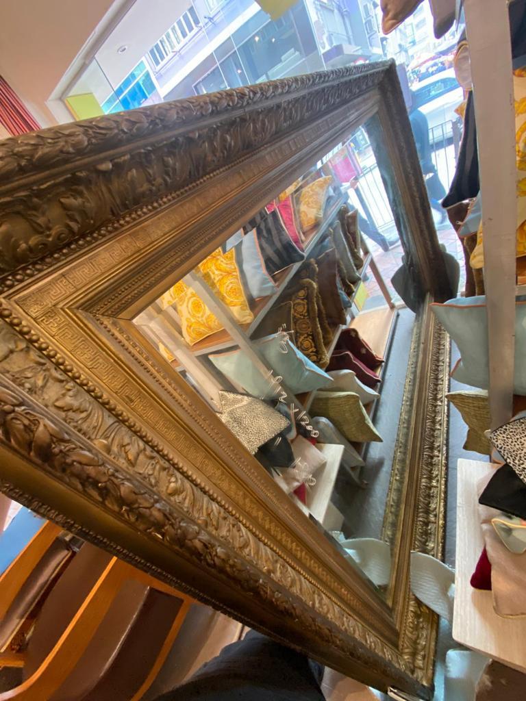 Incredible European Extra Large Frame 'Mirror' circa 1900 For Sale at 1stDibs