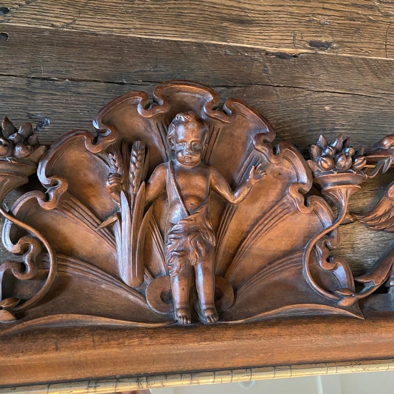 Incredible French Renaissance Revival Highly Carved Figural Mirror For ...