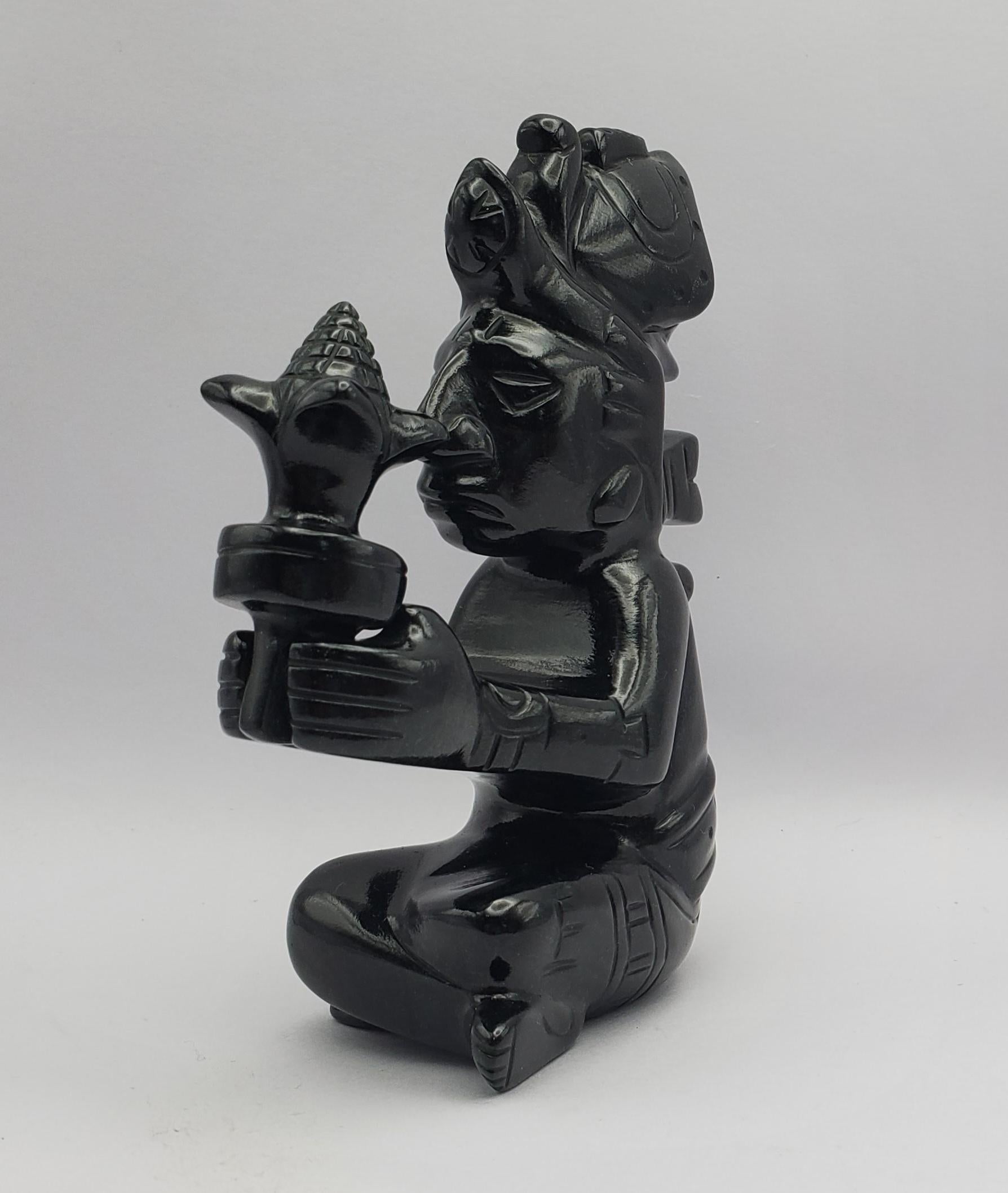 Incredible GIA Certified Jadeite/Omphacite Fei Cui Mayan Figurine For ...