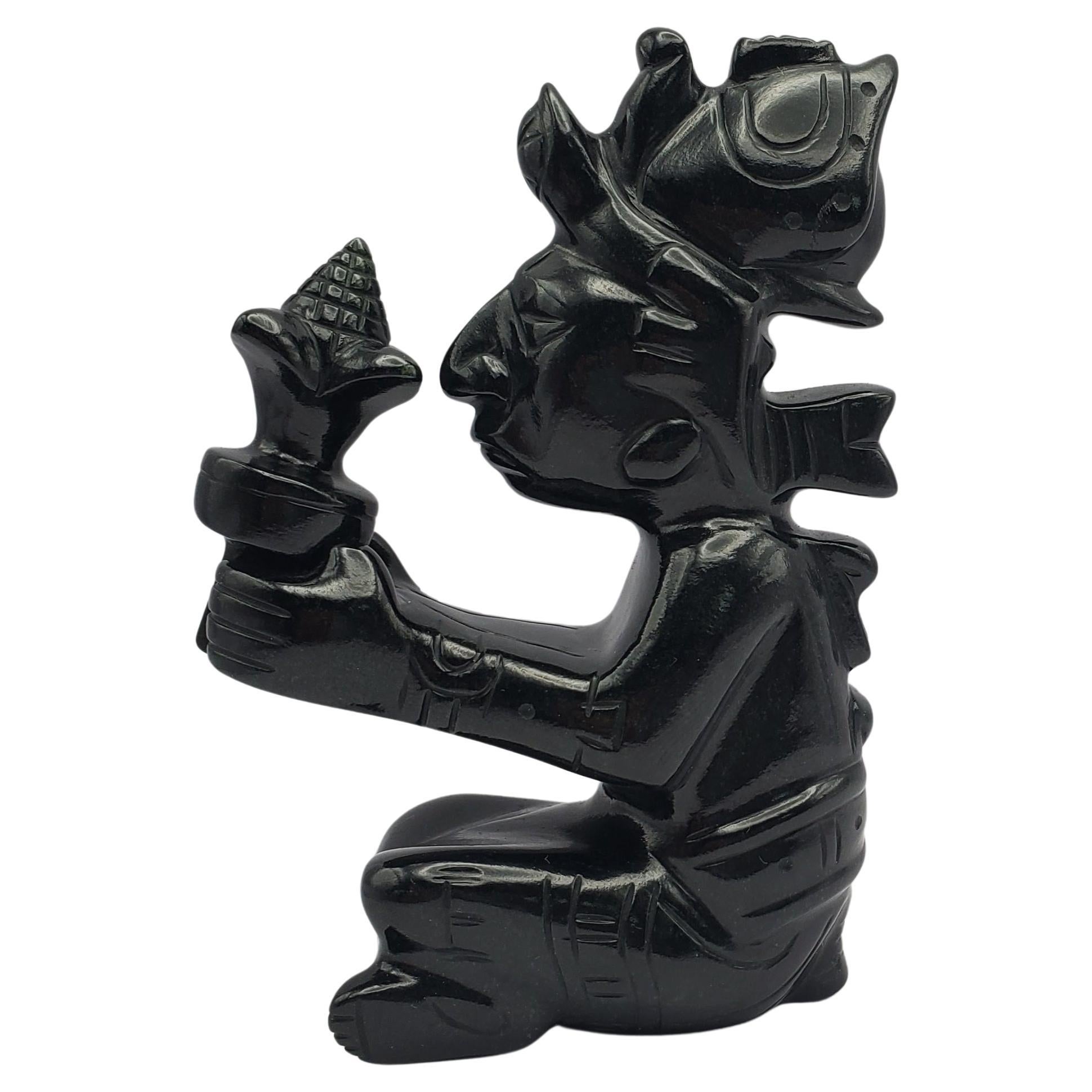 Incredible GIA Certified Jadeite/Omphacite Fei Cui Mayan Figurine For ...