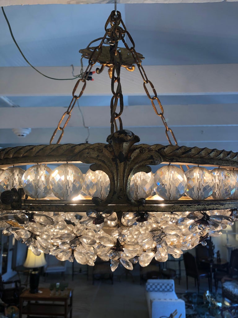 Incredible Large Antique Crystal and Bronze Chandelier at 1stDibs ...