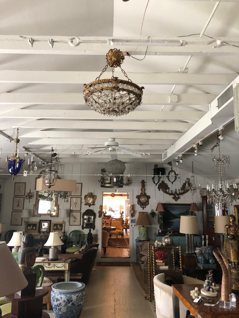 Incredible Large Antique Crystal and Bronze Chandelier at 1stDibs ...