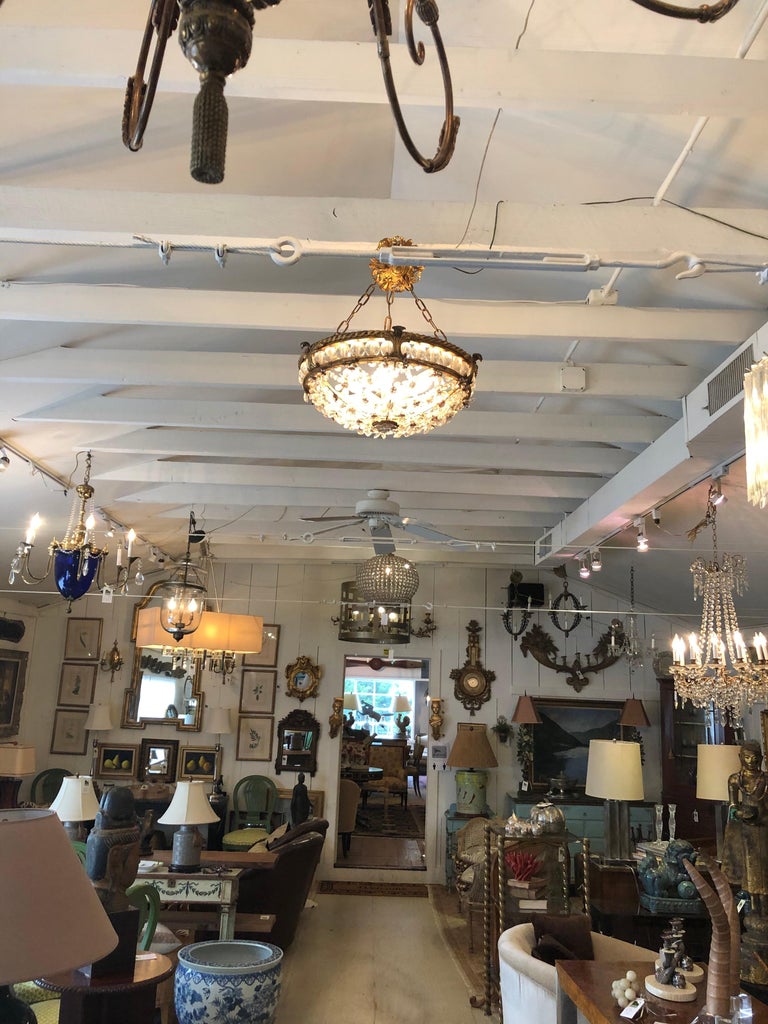 Incredible Large Antique Crystal and Bronze Chandelier at 1stDibs ...