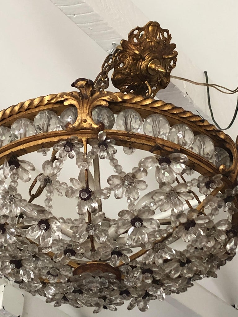 Incredible Large Antique Crystal and Bronze Chandelier at 1stDibs ...