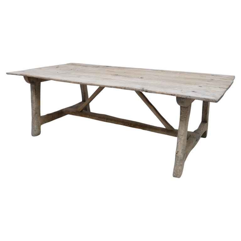Incredible Large Sun-Bleached 18thc, Catalan Table at 1stDibs