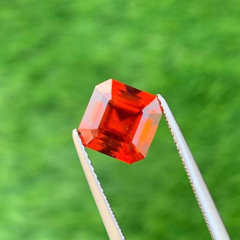 Incredible Orange Hessonite Garnet Gemstone 2.90 Carats Sparkling ...