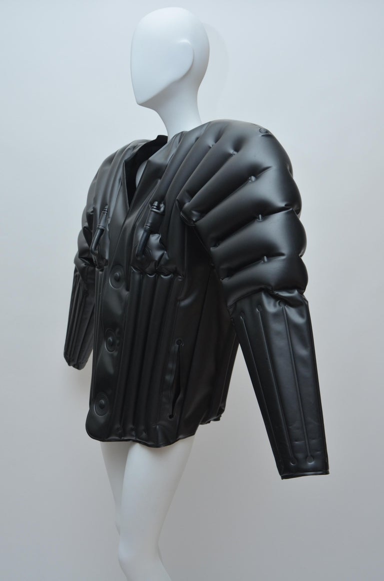 Incredible Rare 1987 Issey Miyake Rubber Inflatable Jacket For Sale at ...