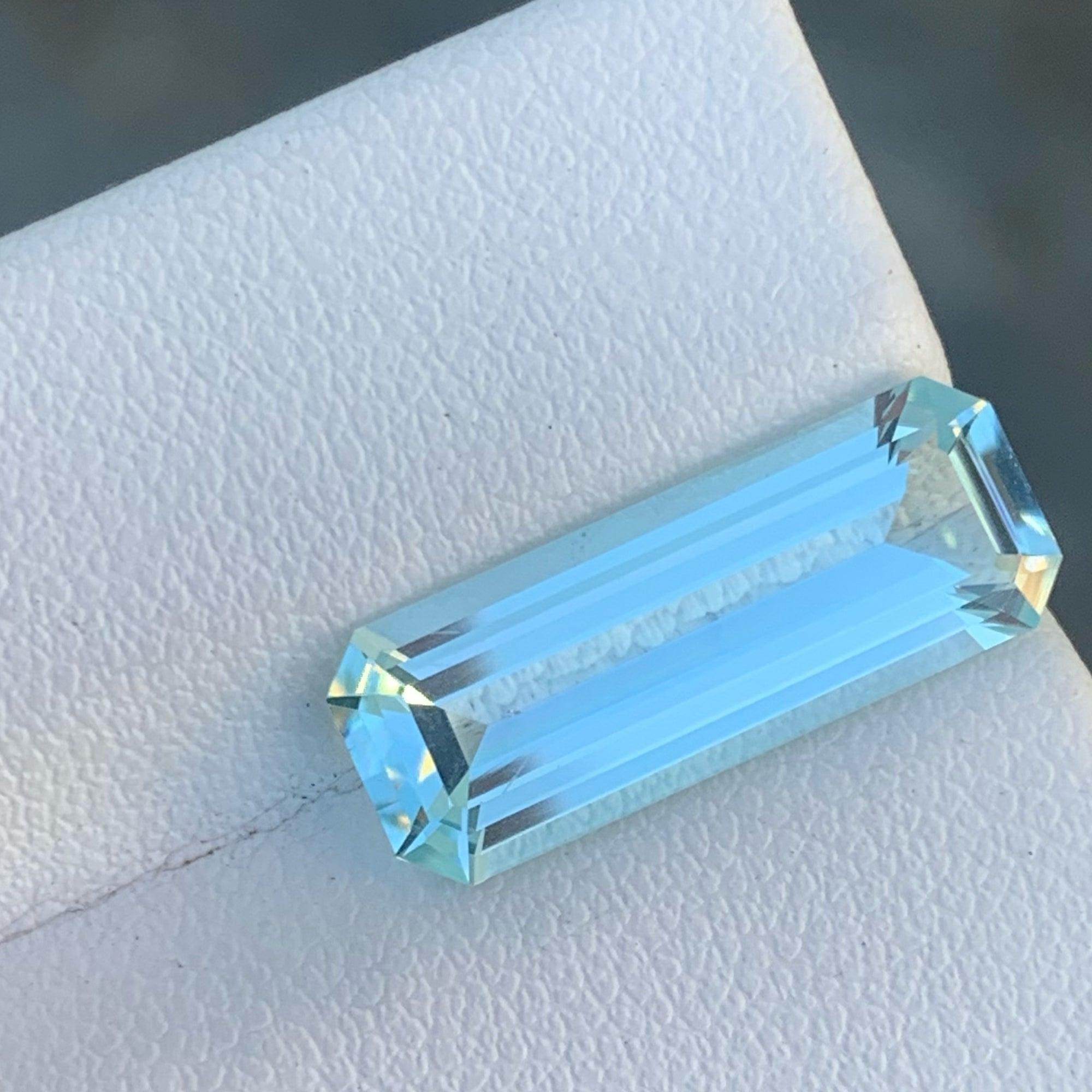 Incredible Sky Blue Aquamarine Cut Stone Loose Aquamarine for Pendant ...