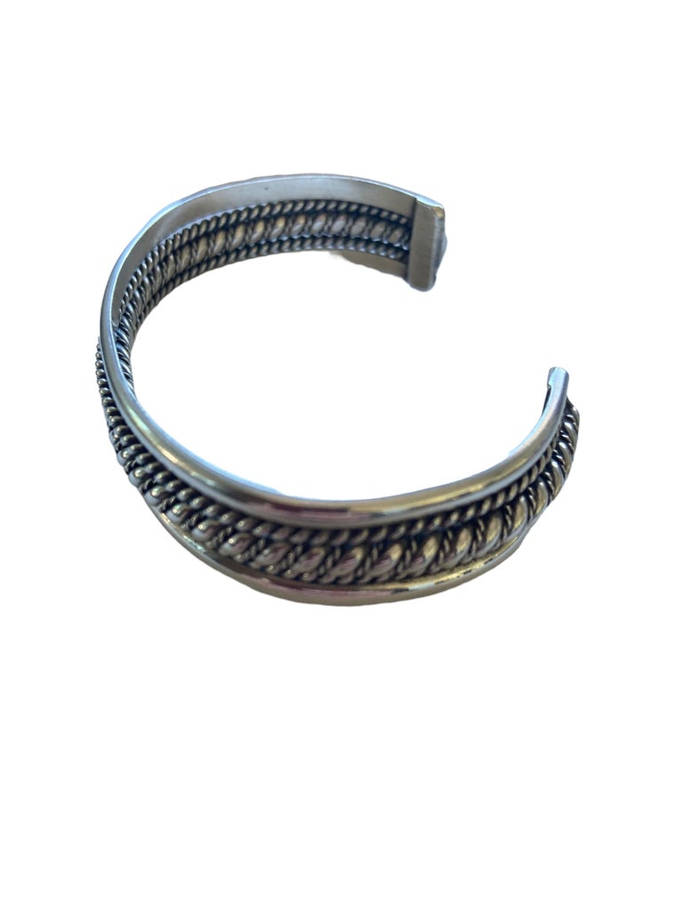Incredible Verna Tahe Navajo Sterling Silver Native American Cuff ...