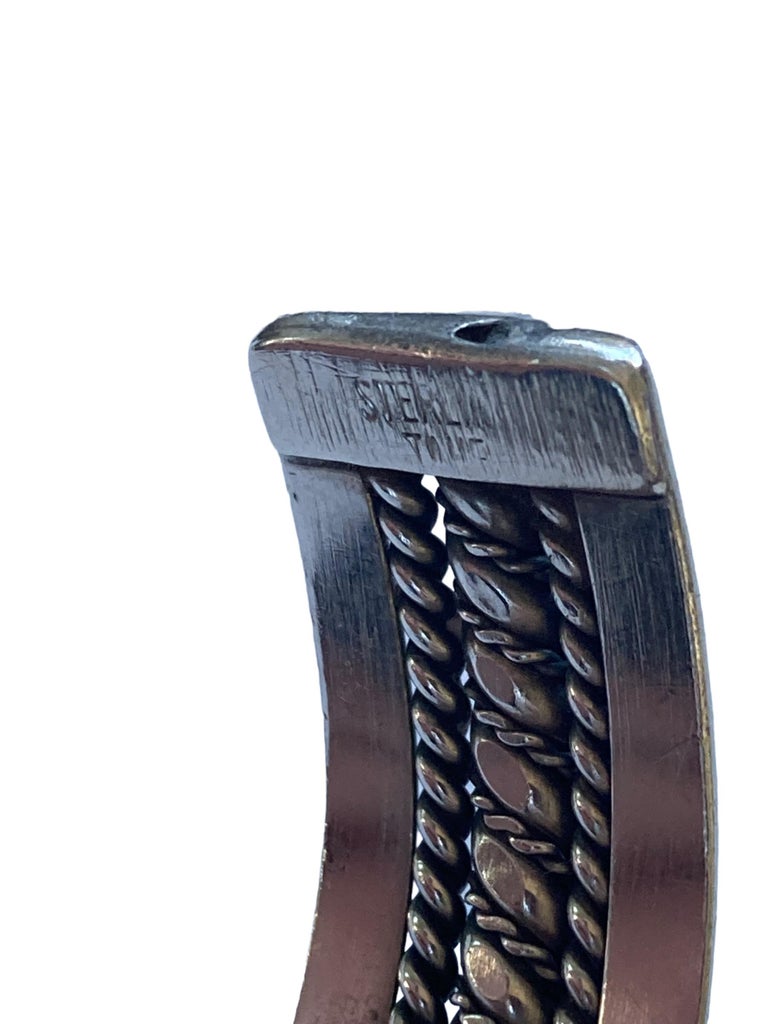 Incredible Verna Tahe Navajo Sterling Silver Native American Cuff ...