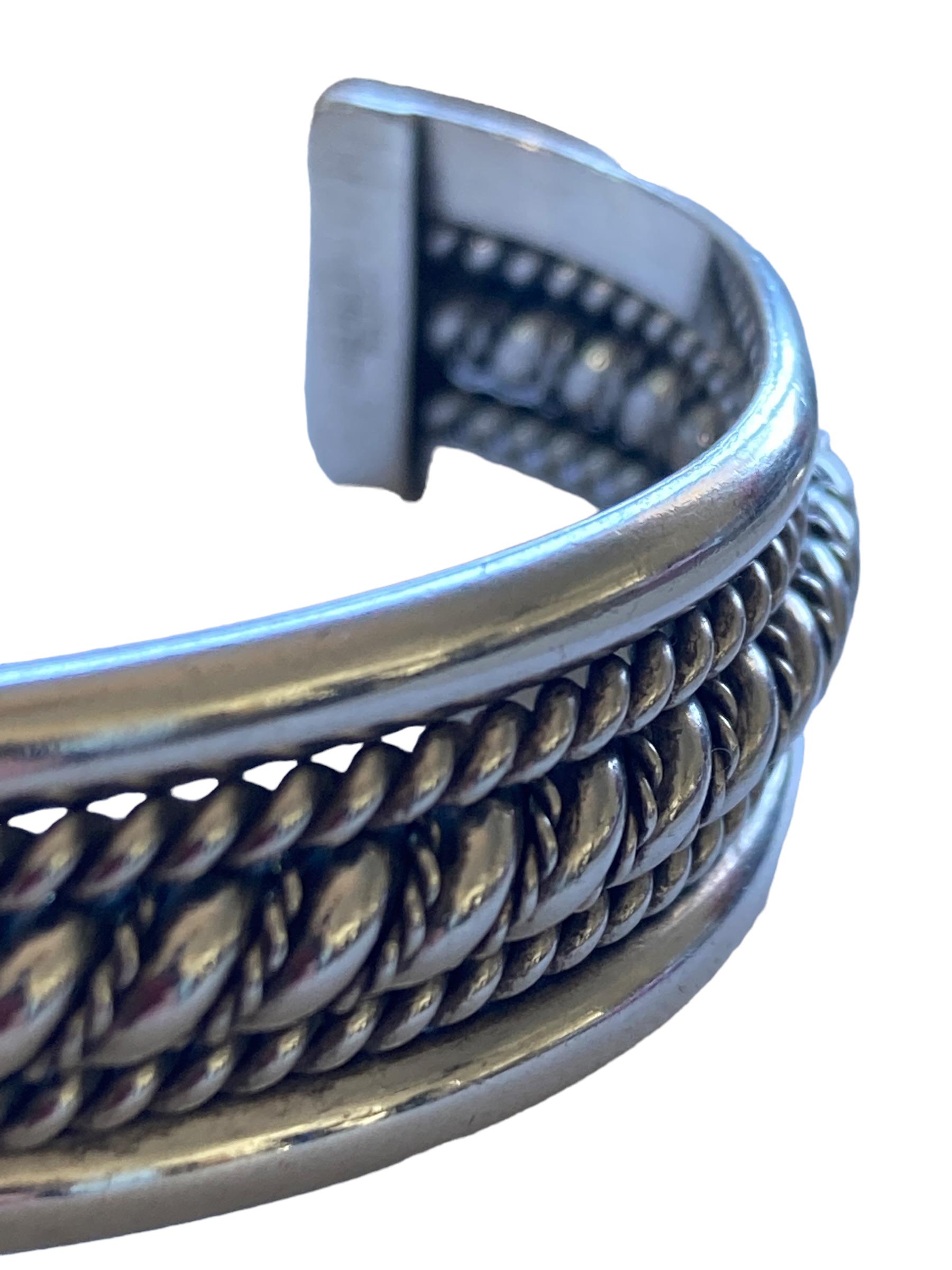 Incredible Verna Tahe Navajo Sterling Silver Native American Cuff ...