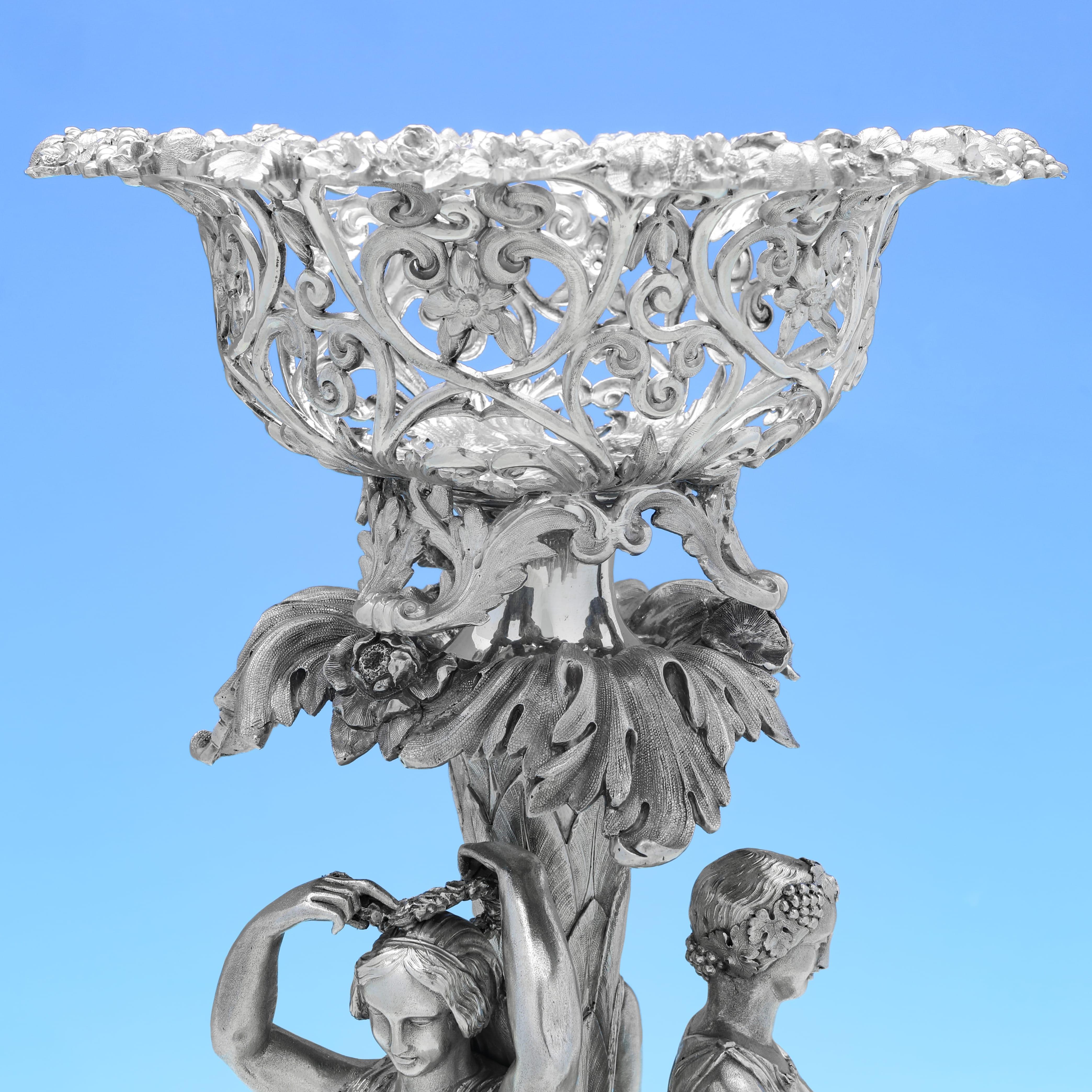 Incredible Victorian Three Graces centrepiece made by John Edward ...