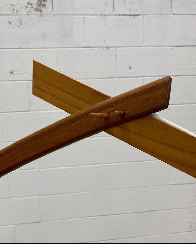 Incredibly Rare Teak Arc Lamp For Sale at 1stDibs