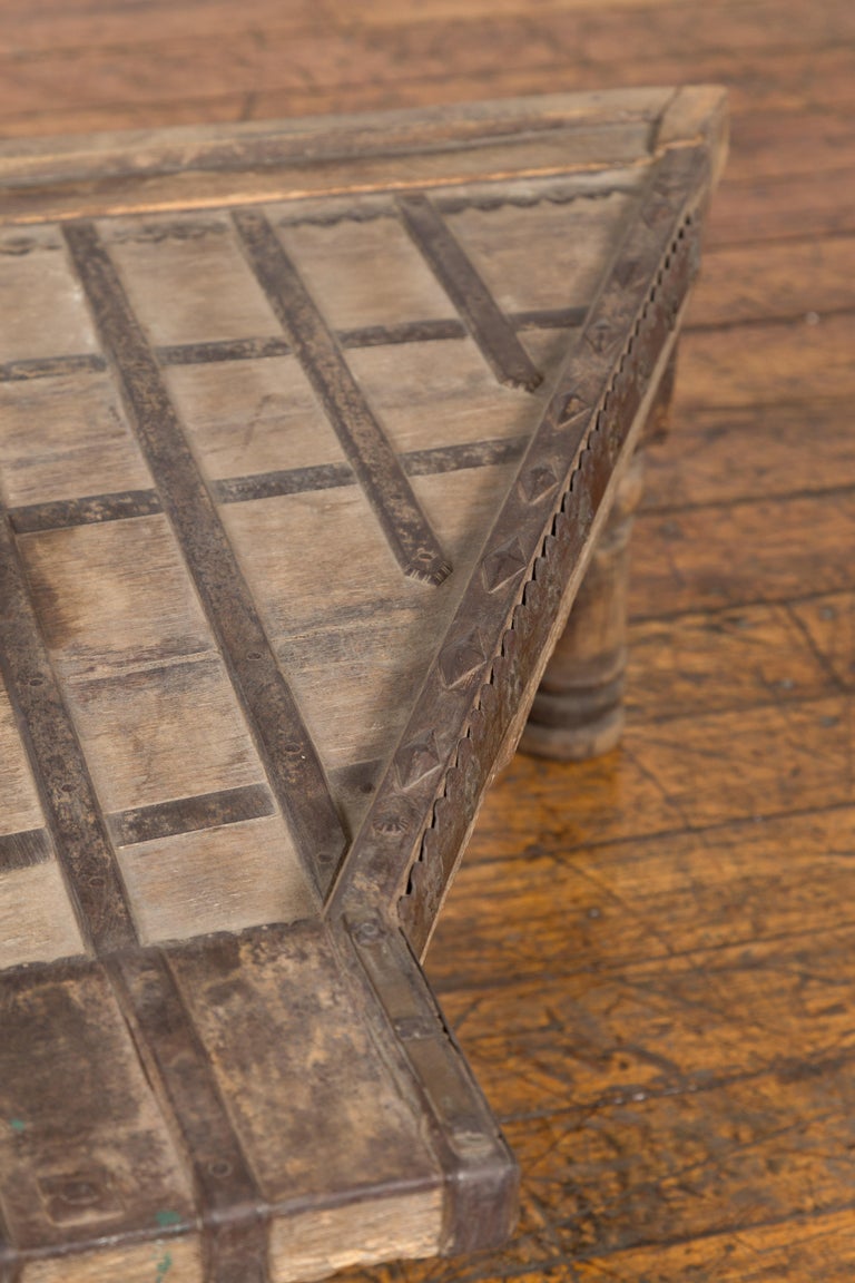 Indian 19th Century Wood Bullock Cart Made into a Coffee Table with ...