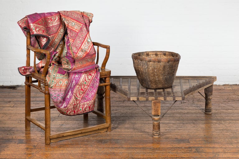 Indian 19th Century Wood Bullock Cart Made into a Coffee Table with ...