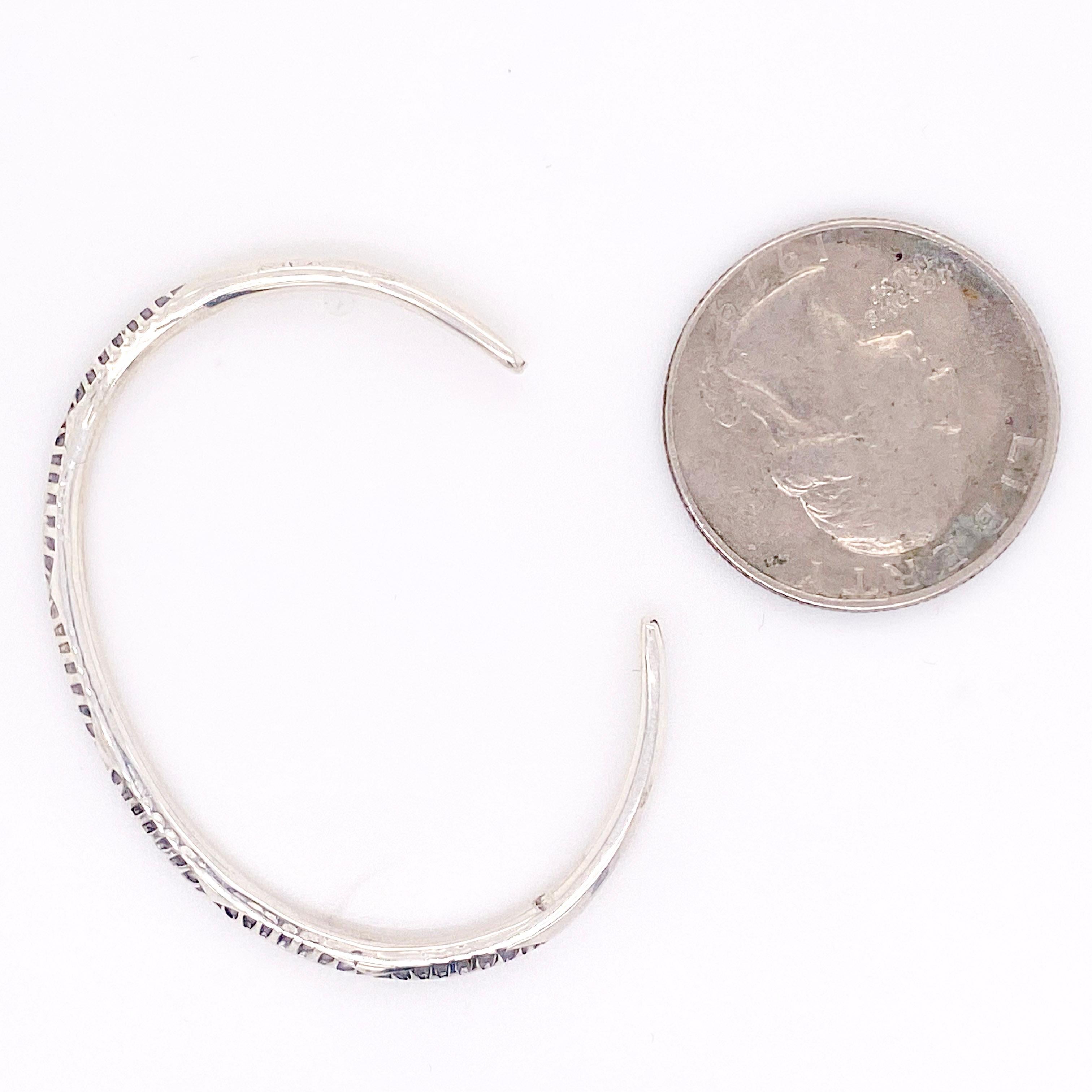 Indian Baby Cuff Bracelet in Sterling Silver w Indian Stamping, Fits 0 ...