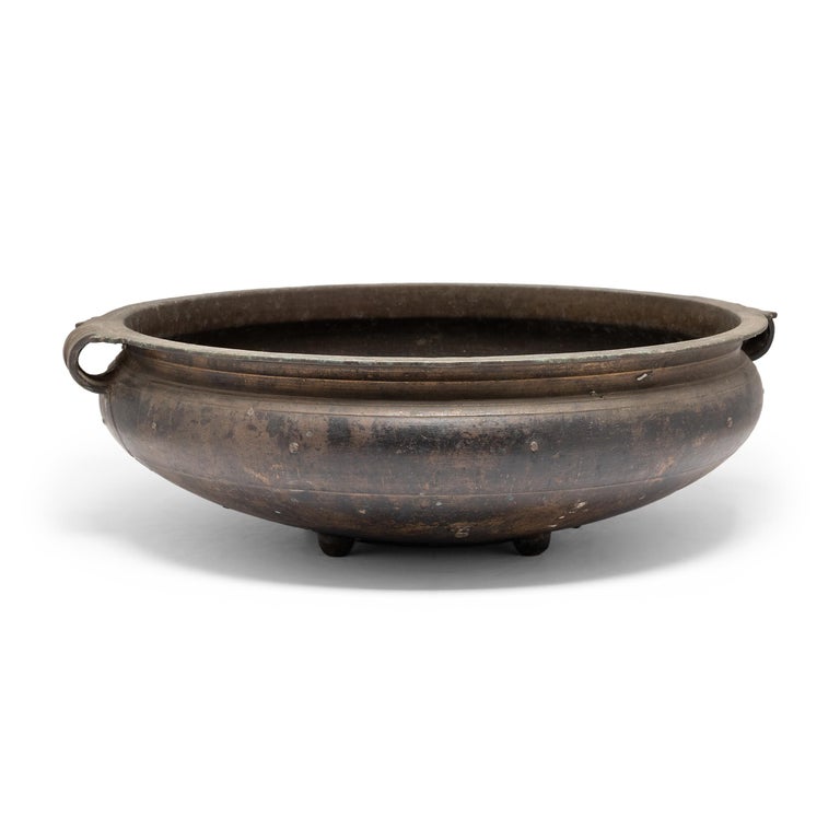 Indian Bronze Urli Temple Vessel, c. 1700 at 1stDibs
