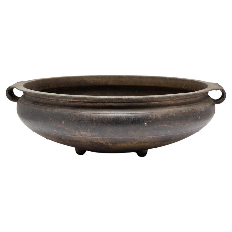 Indian Bronze Urli Temple Vessel, c. 1700 at 1stDibs