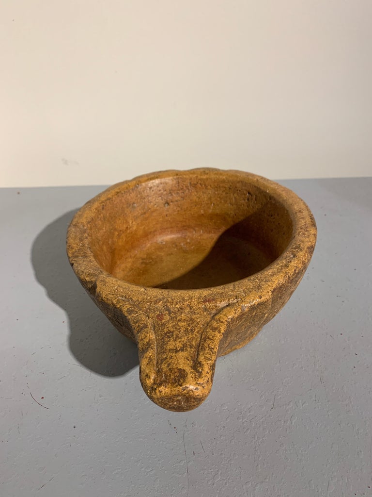 Indian Carved Yellow Sandstone Yoni Bowl, 19th Century or Earlier For ...