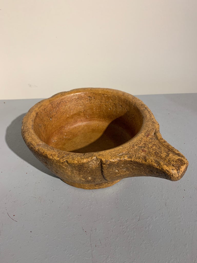 Indian Carved Yellow Sandstone Yoni Bowl, 19th Century or Earlier For ...