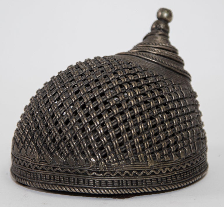 Indian Cast Brass Metal Incense Burner in a Snail Form For Sale at 1stDibs