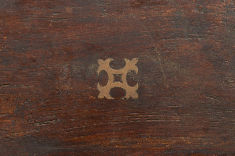 Indian Early 20th Century Brass Bound Wooden Treasure Chest with ...