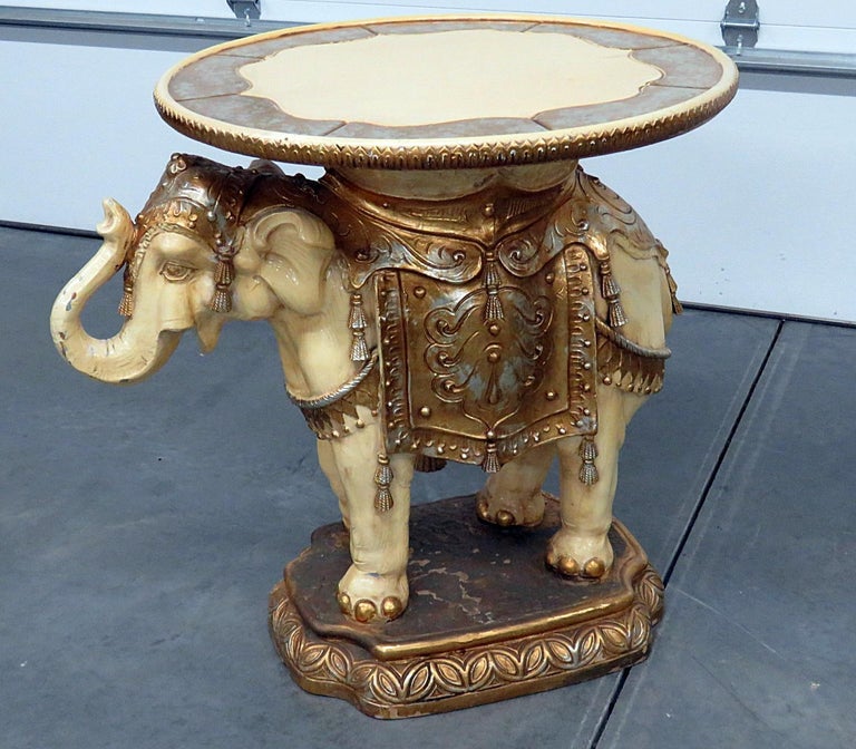 Indian Elephant Center Table For Sale at 1stDibs
