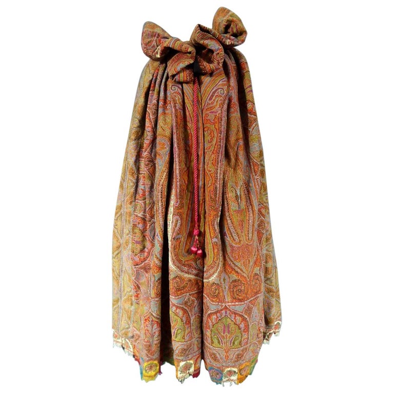 Indian Kashmir shawl Cape Coat Circa 1860/75 at 1stDibs