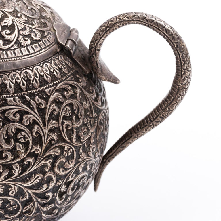 Indian Kutch Silver Tea Pot at 1stDibs