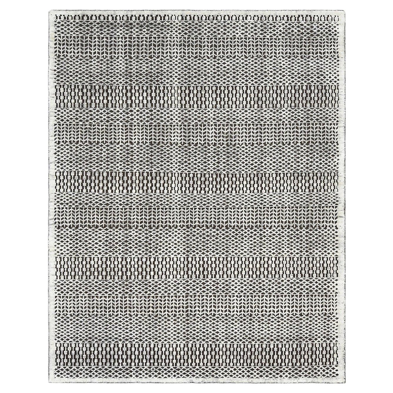 Indian Made Hand-Knotted Contemporary Modern Area Rug at 1stDibs