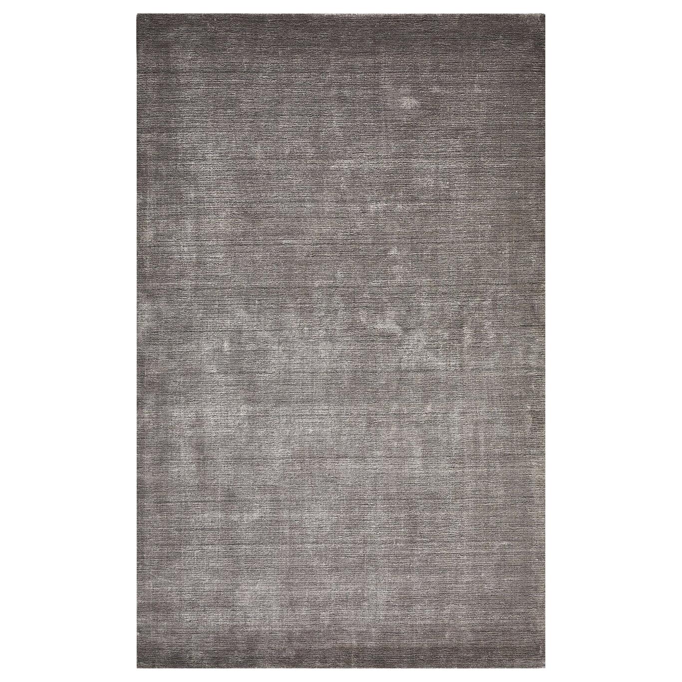 Indian Made Handmade Contemporary Solid Area Rug For Sale at 1stDibs