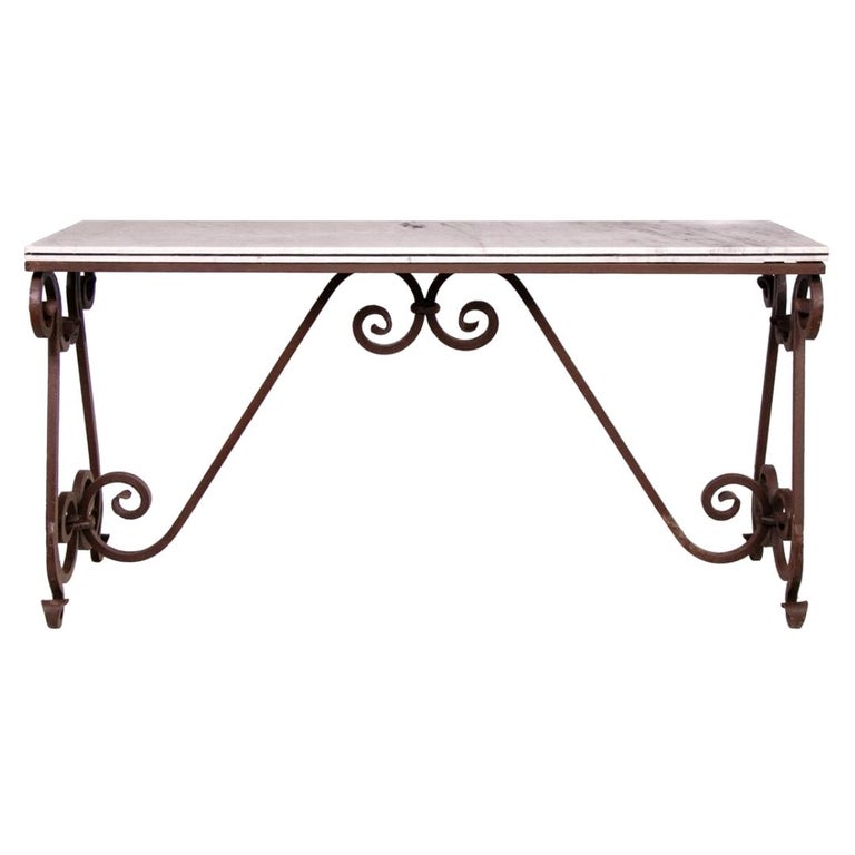 Indian Marble Console Table For Sale at 1stDibs