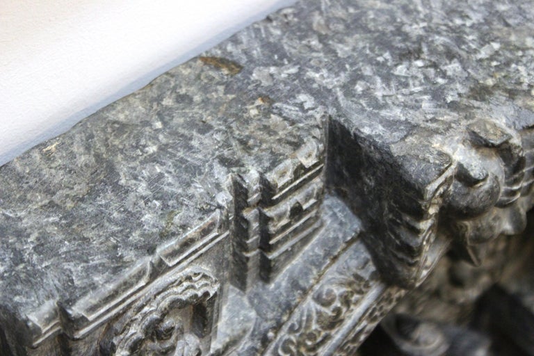 Indian Pala Style Stele of Gautama Buddha in Black Basalt For Sale at ...