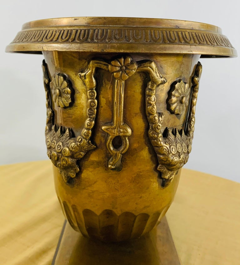 Indian Rhyton Shaped Brass Sculpture or Statue with Winged Ram For Sale ...