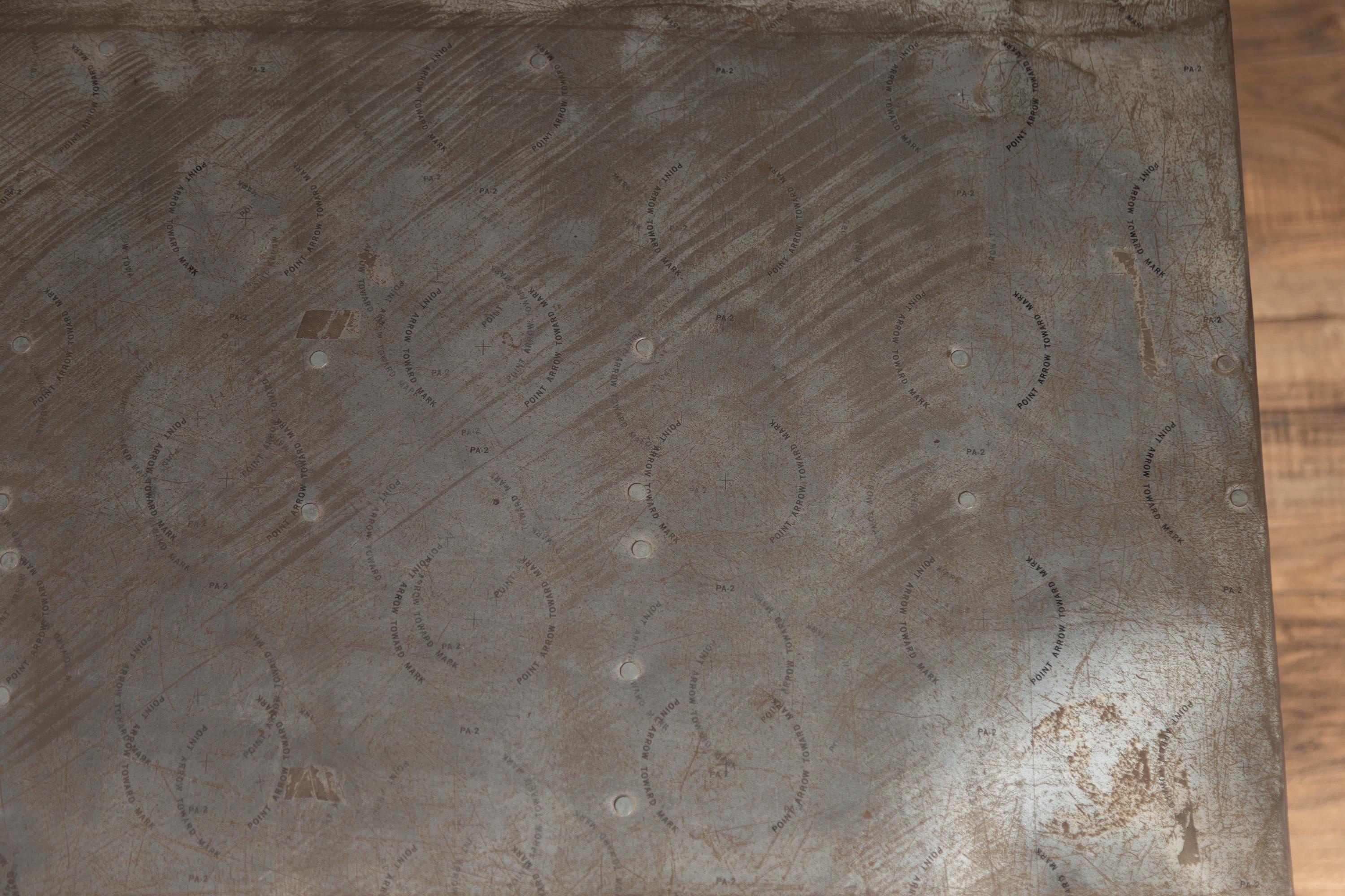 Indian Vintage Metal Tool Box with Distressed Silver Colored Finish and ...