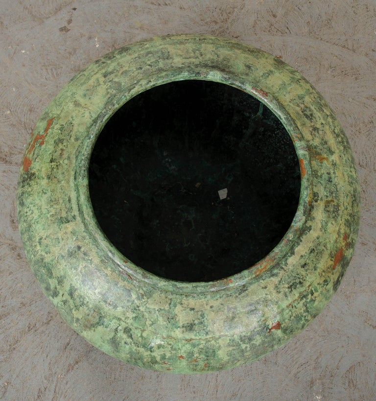 Indian Vintage Painted Metal Pot at 1stDibs