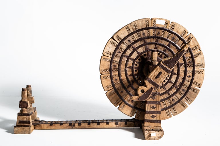 Indian Wooden Spinning Wheel at 1stDibs | indian spinning wheel, wood ...