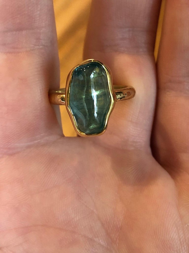 Indicolite Tourmaline 18 Karat Gold Ring at 1stDibs | indicolite ring ...