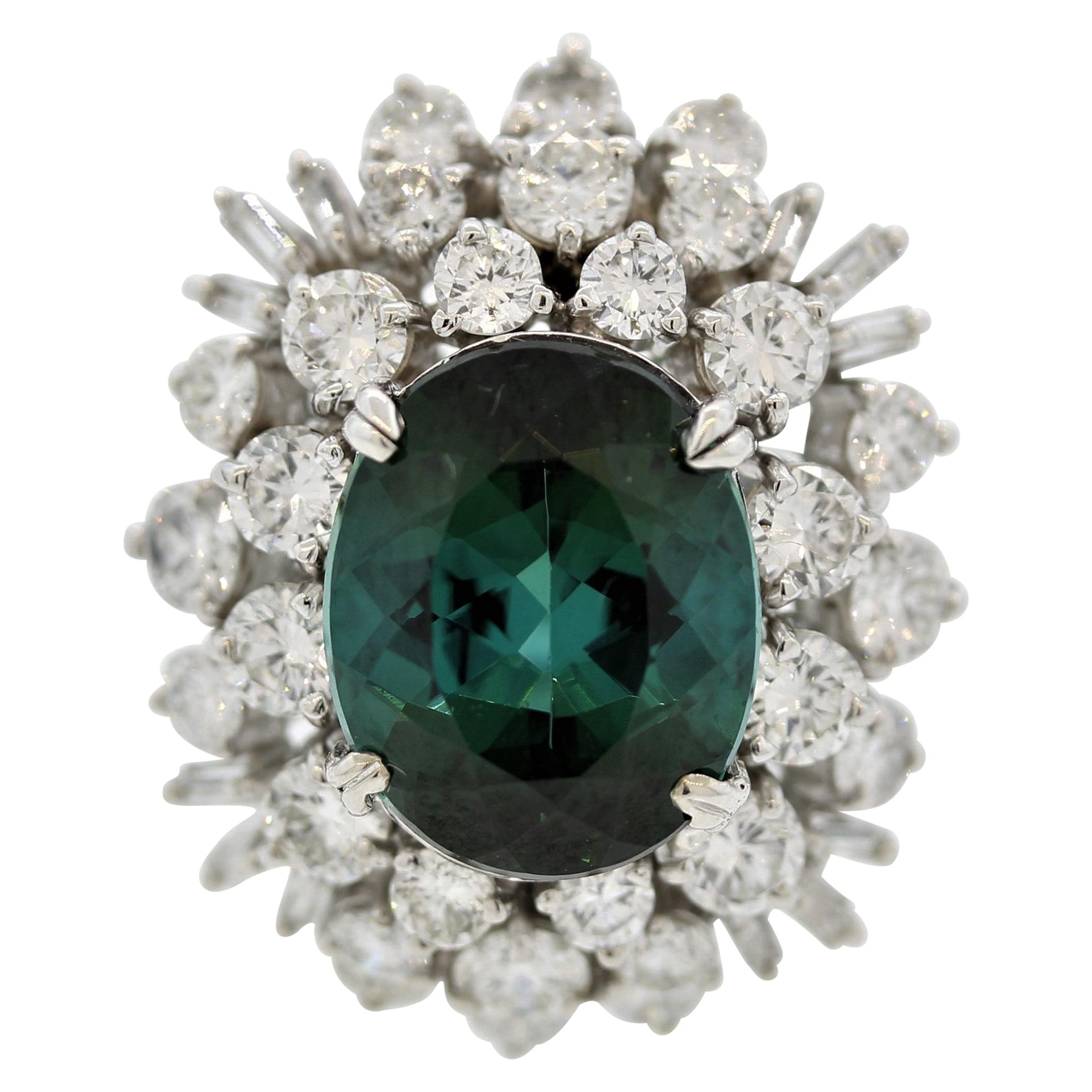 Indicolite Tourmaline 18 Karat Gold Ring at 1stDibs | indicolite ring ...