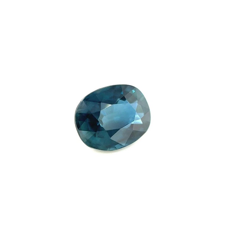 Indigo Blue Sapphire 0.75ct Natural Australian Cushion Cut Loose Gem For Sale at 1stDibs