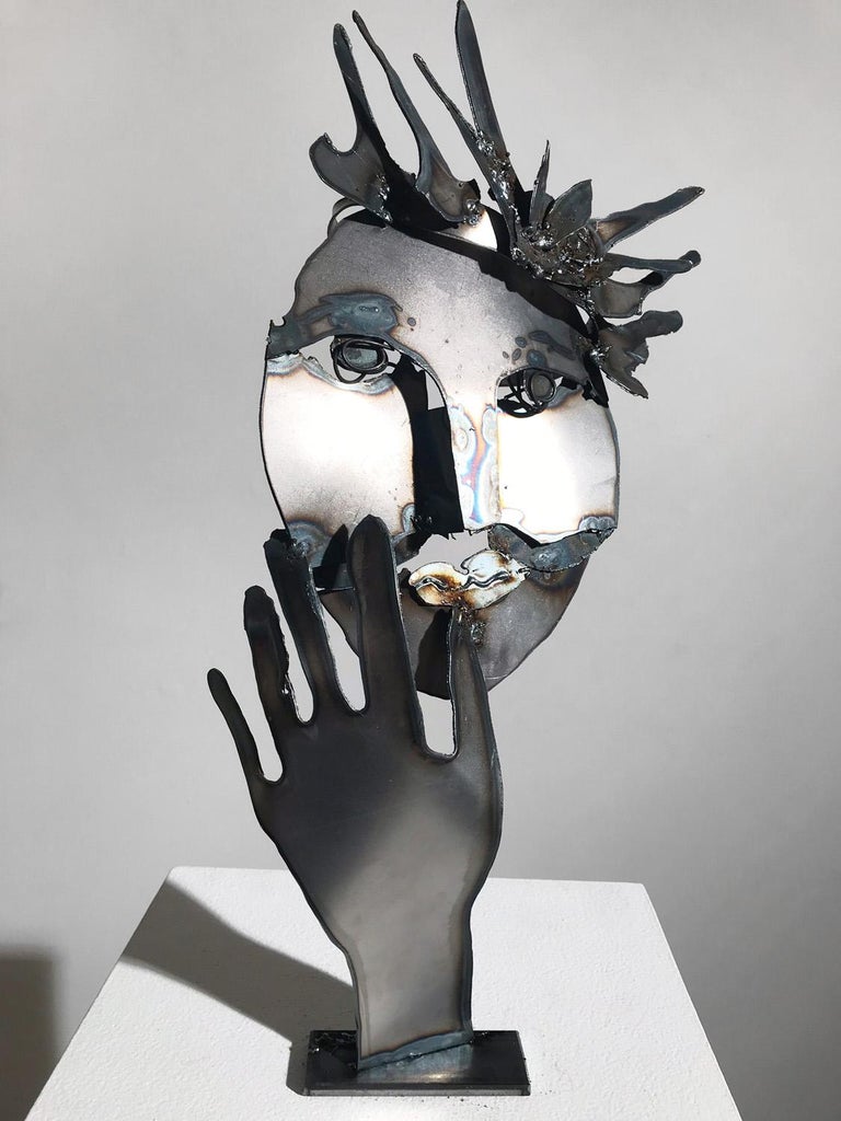 Indira Cesarine - "La Reine" Sculpture, Steel, Plasma Cut, Welded ...