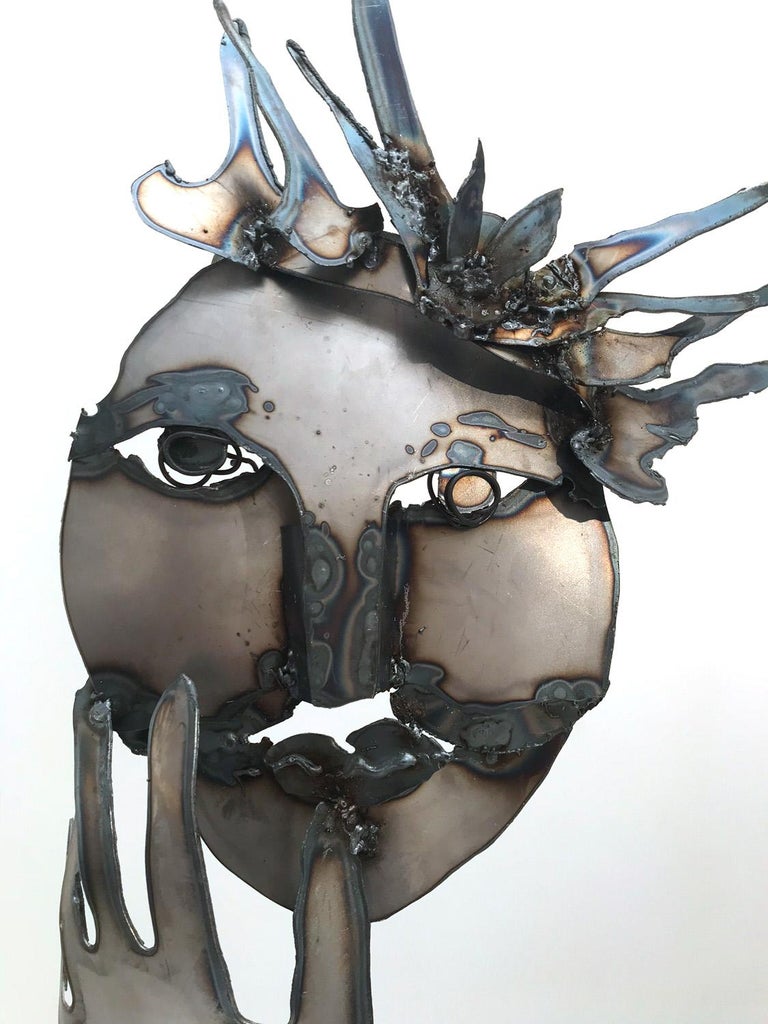 Indira Cesarine - "La Reine" Sculpture, Steel, Plasma Cut, Welded ...