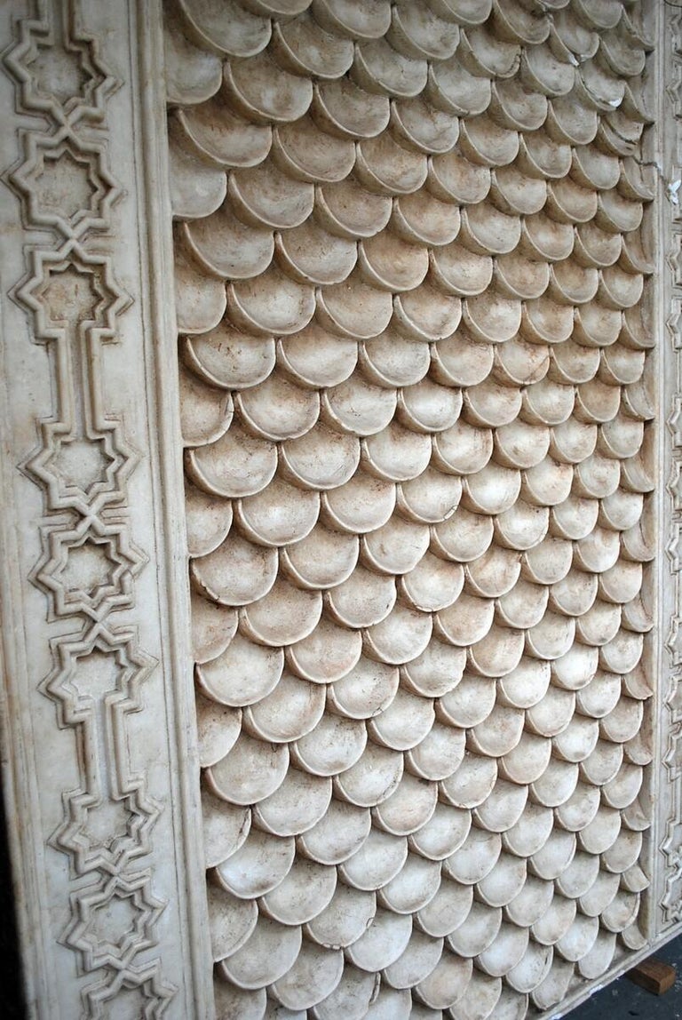 Indo-Muslim Marble Slab 'Fountain Element' For Sale at 1stDibs