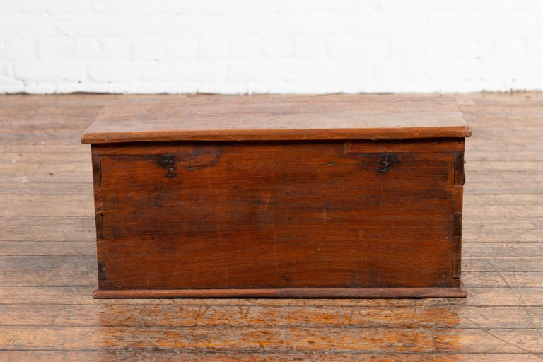 Indonesian 19th Century Blanket Chest with Carved Motifs and Lateral ...