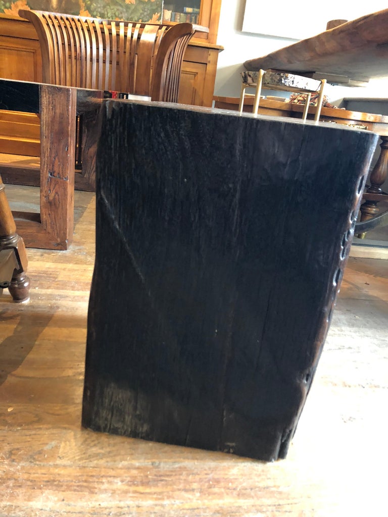 Indonesian Ironwood Block Pedestal at 1stDibs