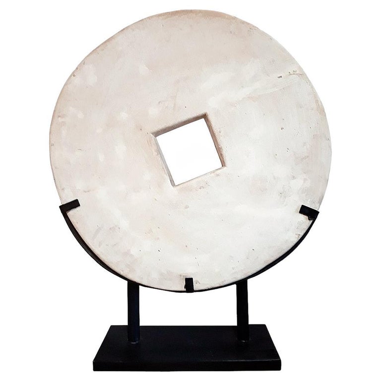 Indonesian Stone Coin, Large For Sale at 1stDibs