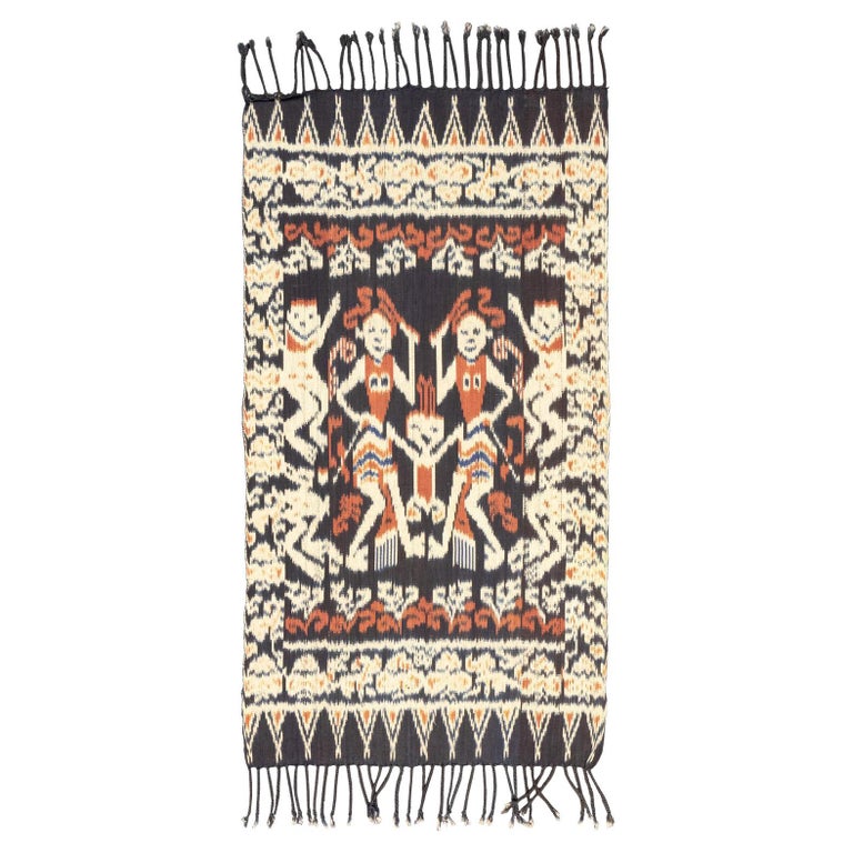 Indonesian Textile with Special Figurative Design, Late 19th Century ...