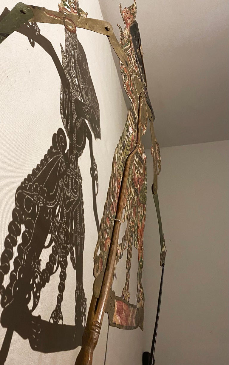 Indonesian 'Wayang Kulit" Shadow Puppet, Java, Indonesia, Early 20th Century For Sale at 1stDibs